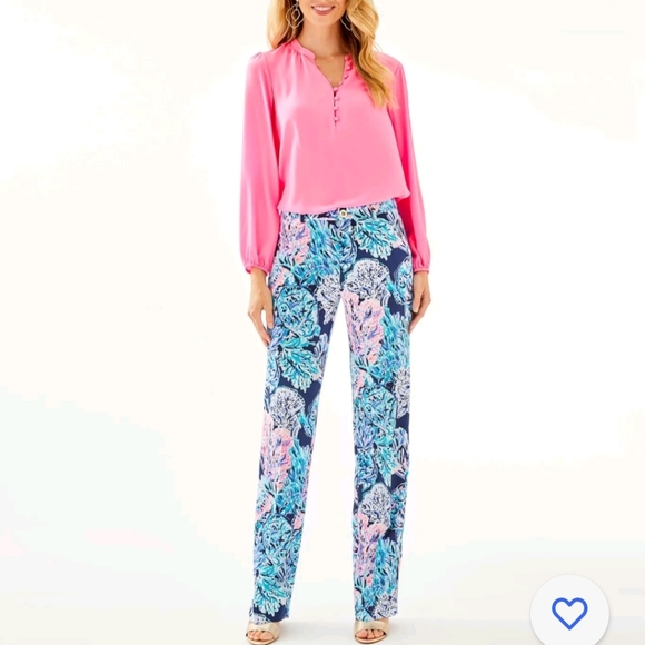 Lilly Pulitzer | Pants & Jumpsuits | Lilly Pulitzer Size 6 Malorie High ...